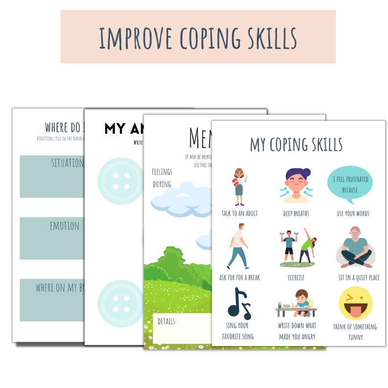 Kids and Adolescent CBT Activities, CBT Worksheets for Teens and Kids ...