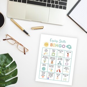 Coping Skills Bingo Cards, Coping Skills Activity, Therapy Games for ...