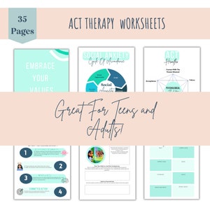 ACT Therapy Workbook for Social Anxiety | Worksheets for Therapists ...