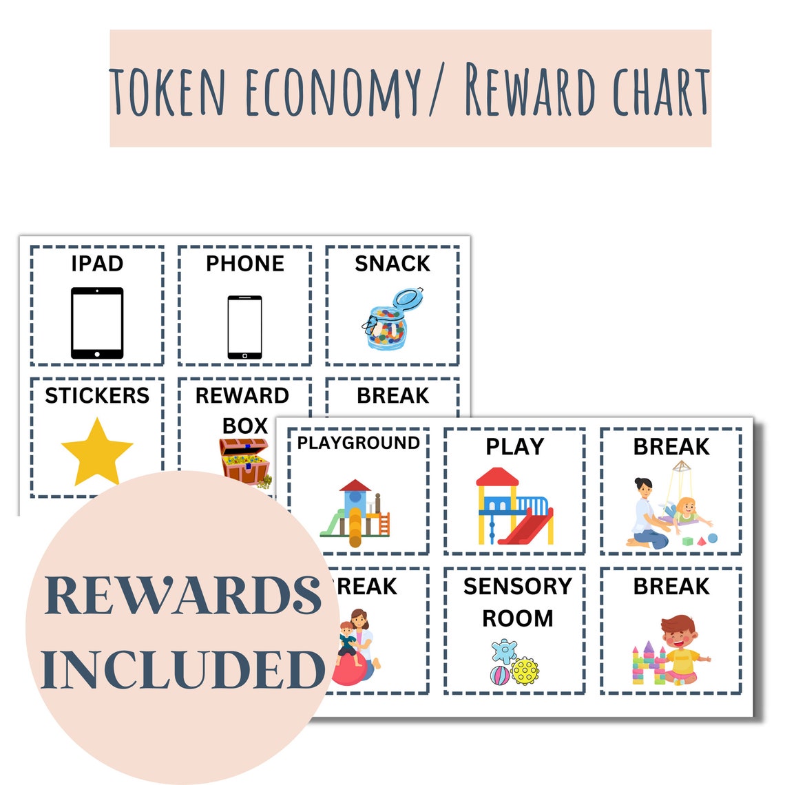 Rainbow Token Board, Token Economy, Token Economy System, ABA Reward ...