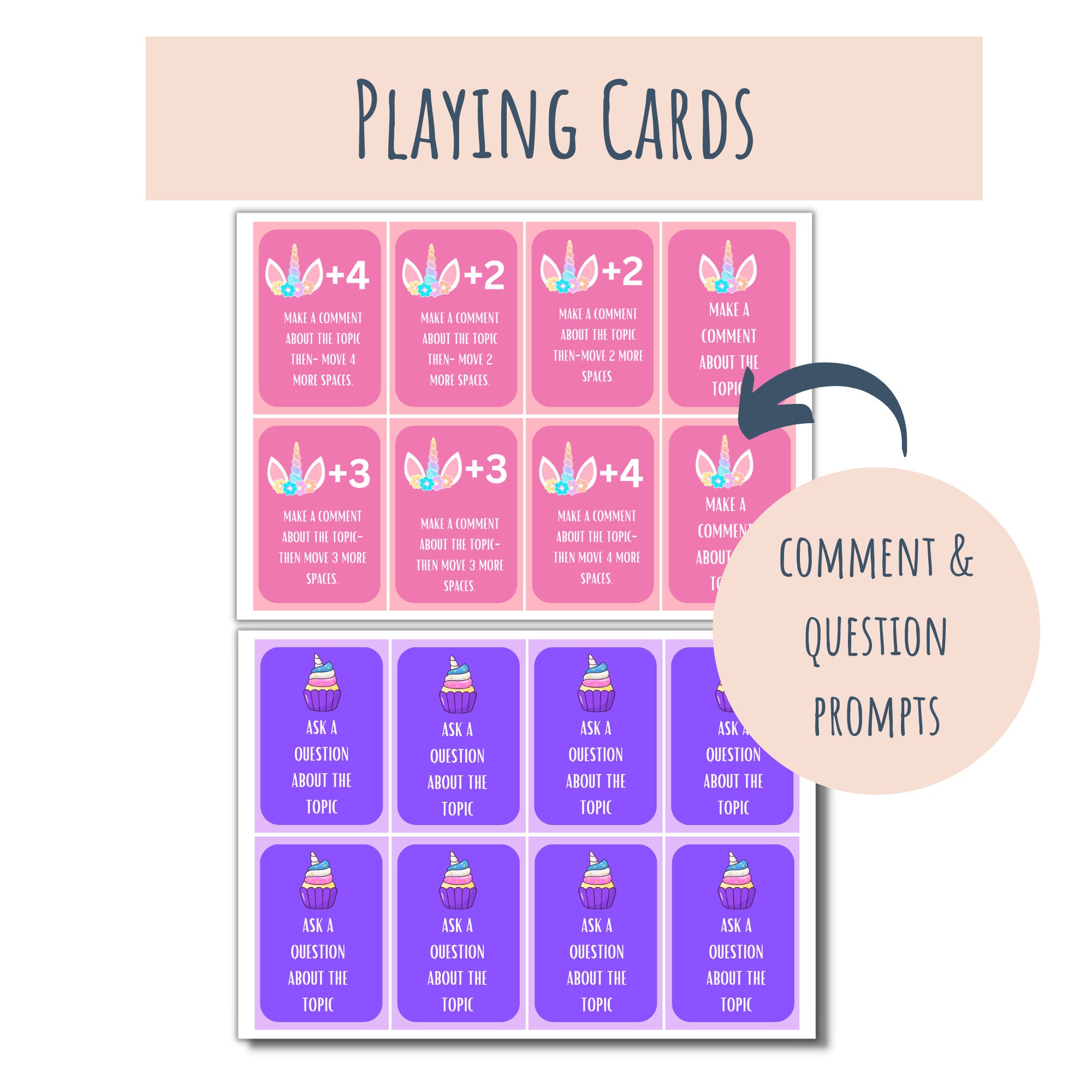 Social Skills Group Game, Unicorn Social Skills Activity, Conversation ...