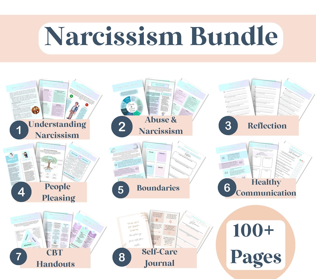 Narcissistic Recovery Bundle, Narcissism Worksheets, Gaslighting ...