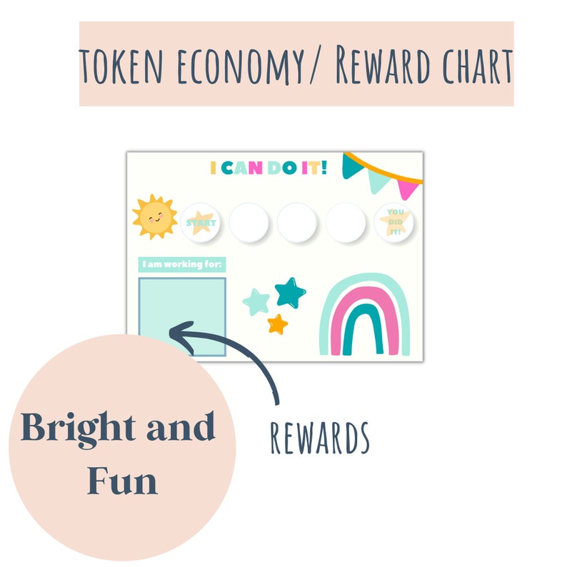 Rainbow Token Board, Token Economy, Token Economy System, ABA Reward ...