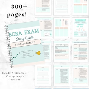 BCBA Study Guide Bundle, 6th Edition Task List, Bcba Exam Complete ...