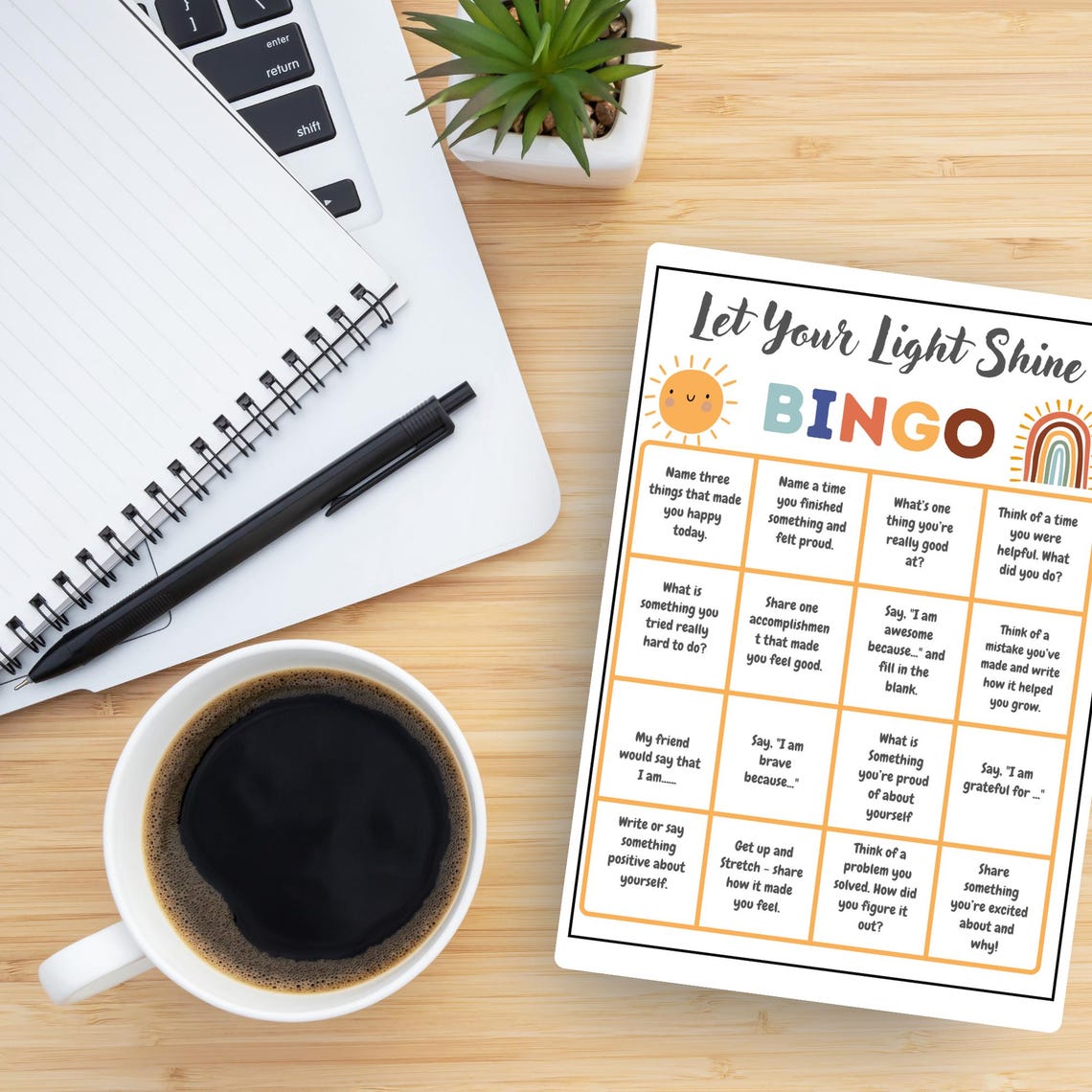 Self-esteem Bingo Cards , Self- Esteem Activity, Self- Esteem Kids ...