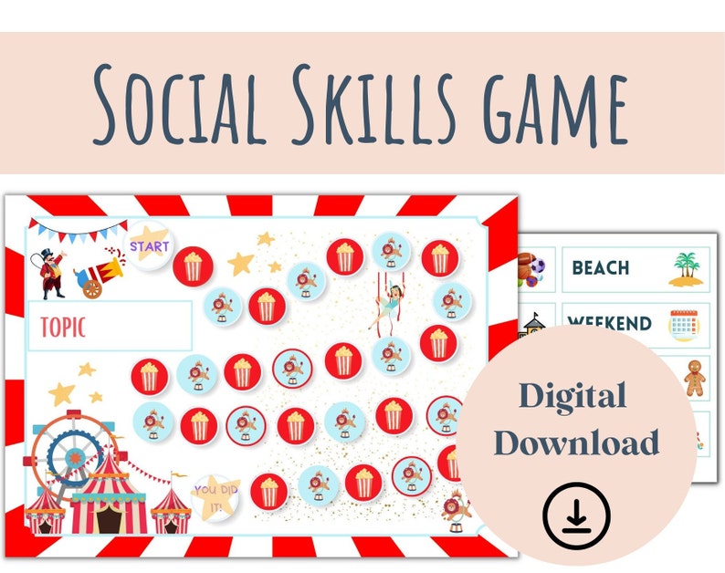 Social Skills Group Game, Kids and Teens Social Skills Activity ...