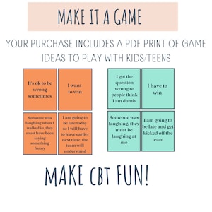 CBT Activity for Kids and Teens, CBT Games, Cognitive Distortions ...