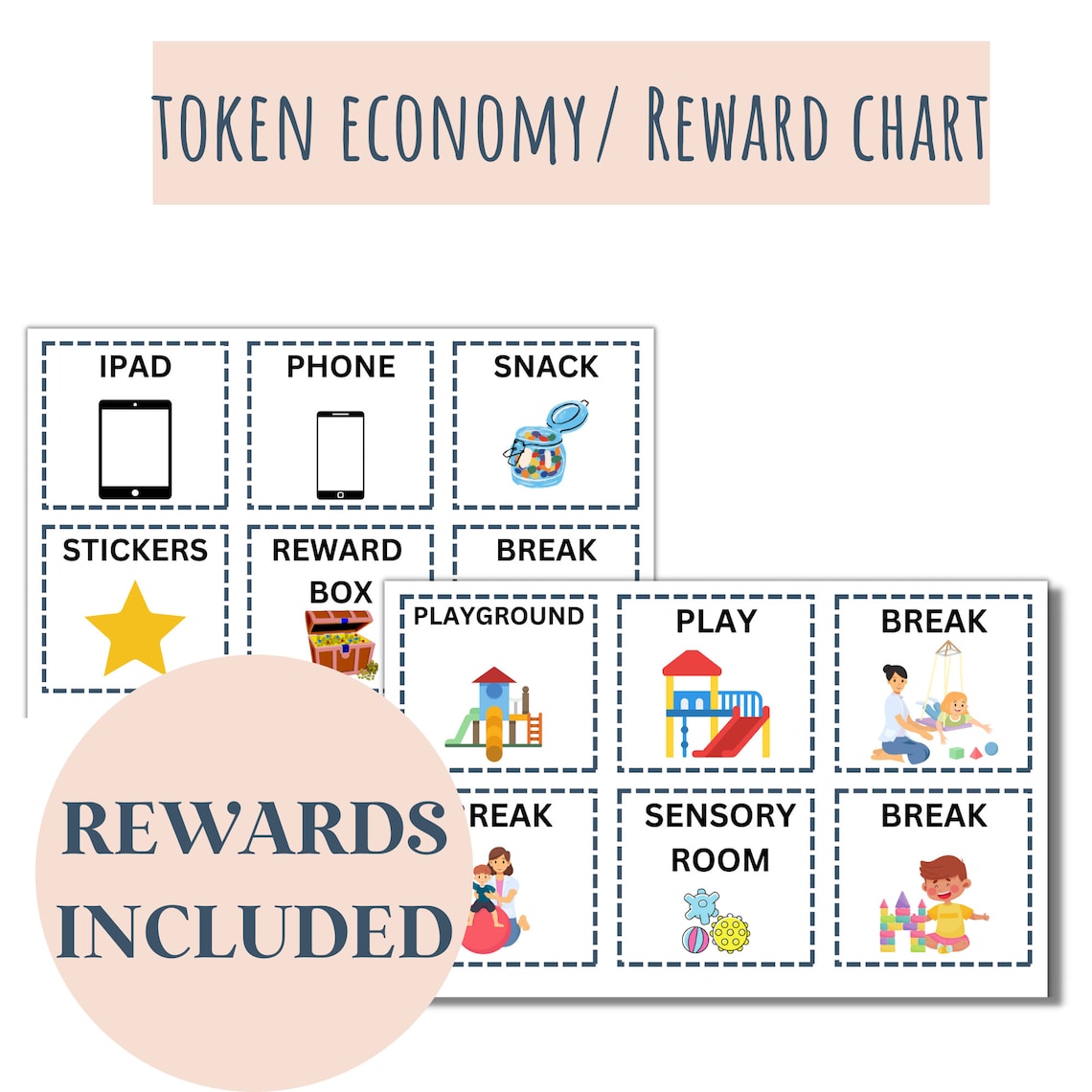 Space Token Board, Token Economy, Token Economy System, ABA Reward ...