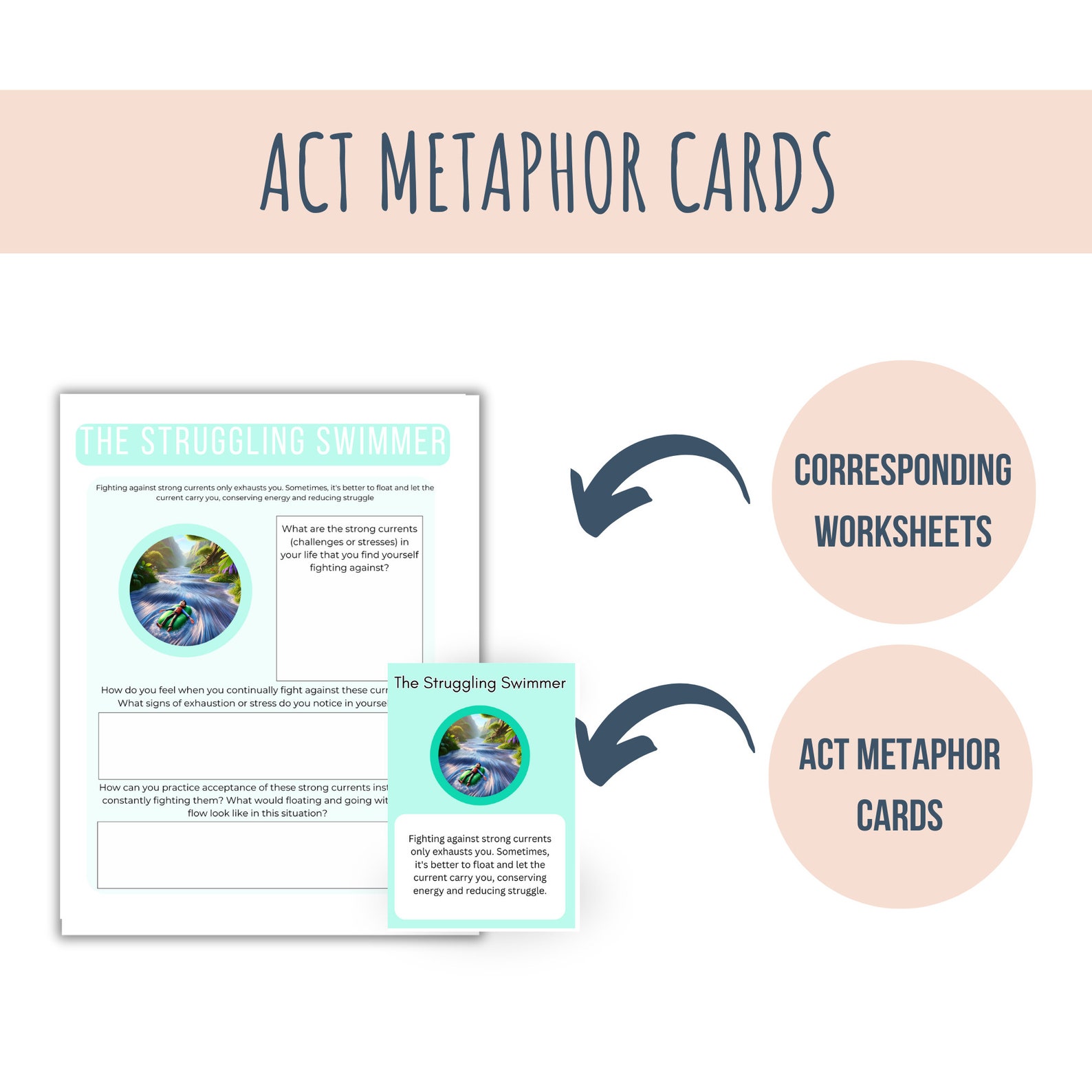 Kids Act Therapy Workbook, Act Therapy Worksheets, School Counselor ...