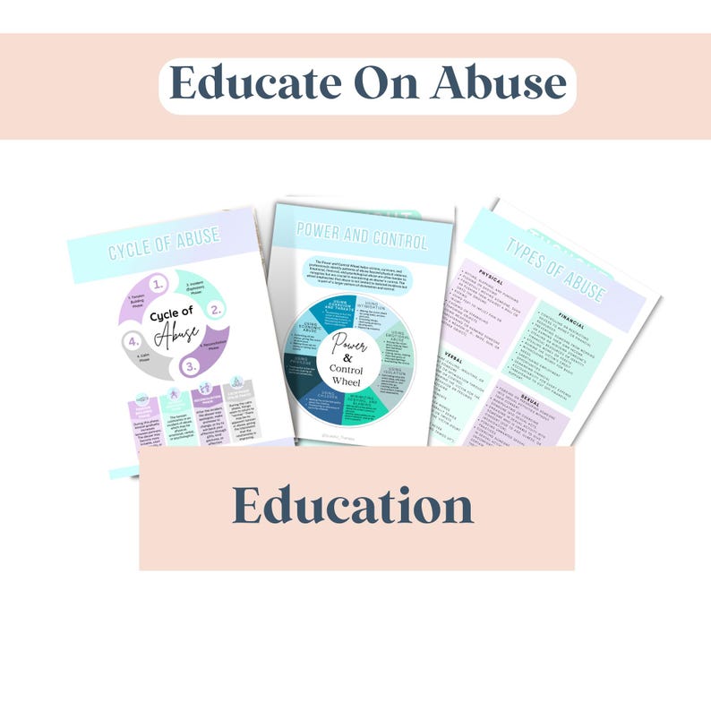 Domestic Violence Workbook | Worksheets for Abuse Recovery & Intimate ...