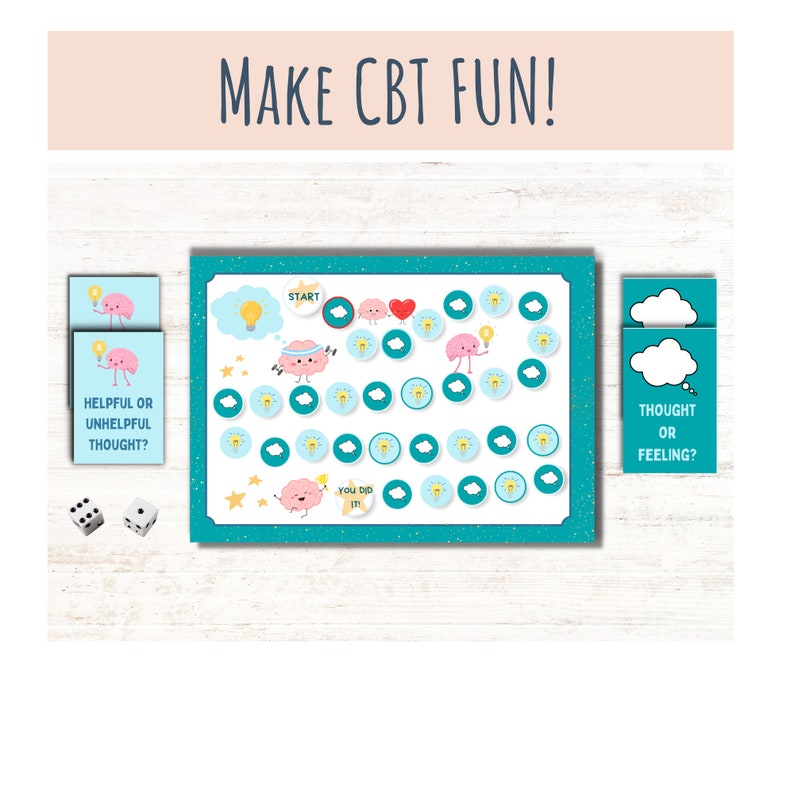 CBT Activity for Kids and Teens, CBT Game, Cognitive Distortions for ...