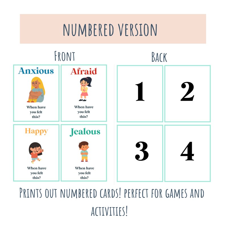 Emotion Cards, Identify Feelings Activity, Social Skills Activity, Calm ...