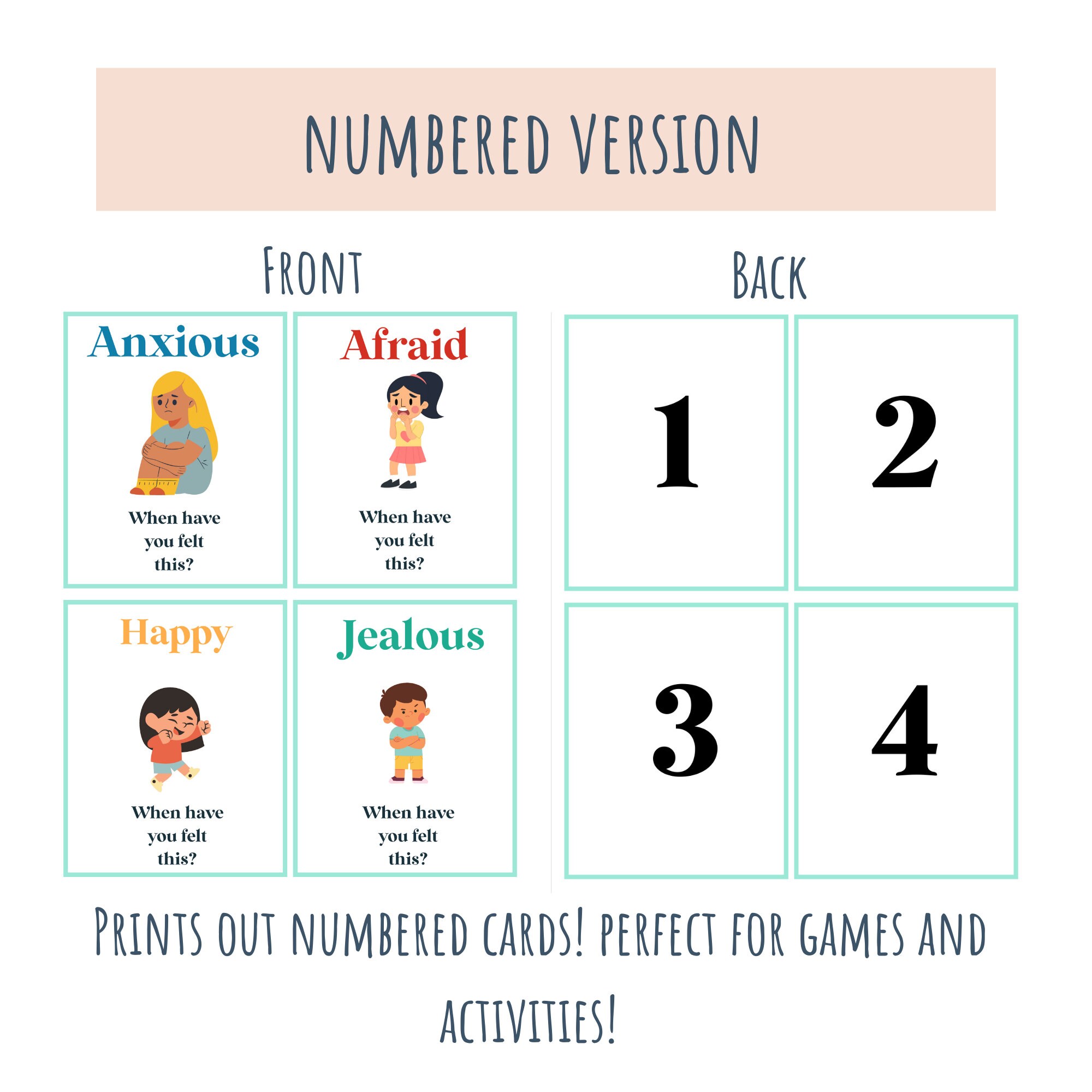 Emotion Cards, Identify Feelings Activity, Social Skills Activity, Calm ...