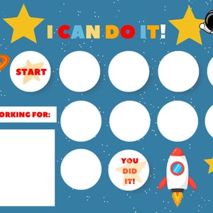 Space Token Board, Token Economy, Token Economy System, ABA Reward ...