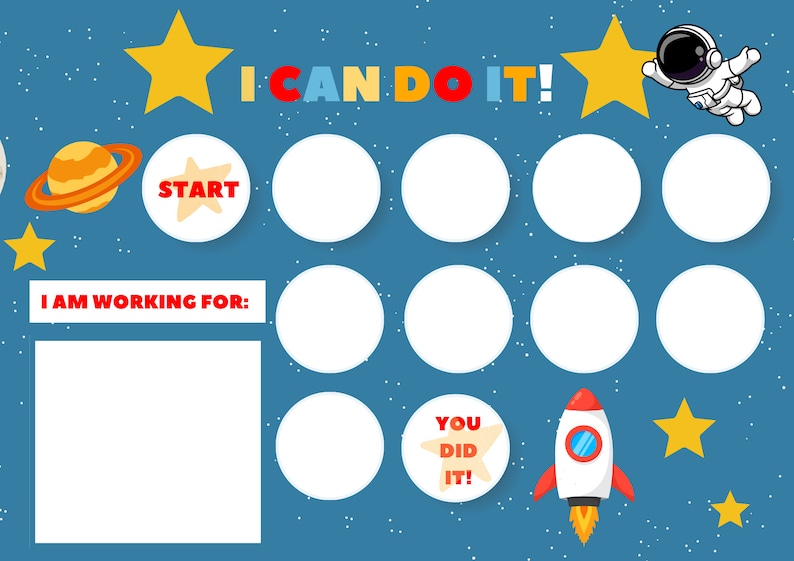 Space Token Board, Token Economy, Token Economy System, ABA Reward ...