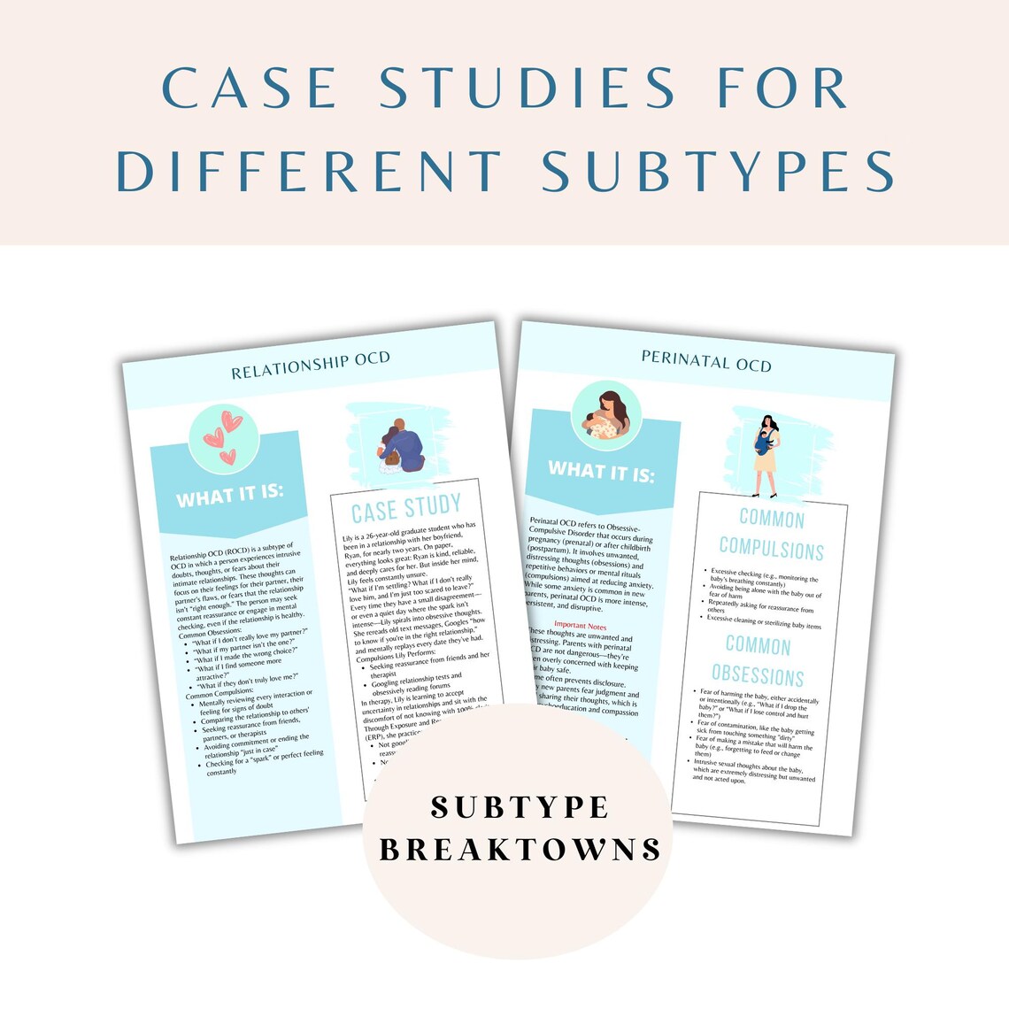 OCD ERP Workbook, Exposure Response Prevention, OCD Worksheets ...