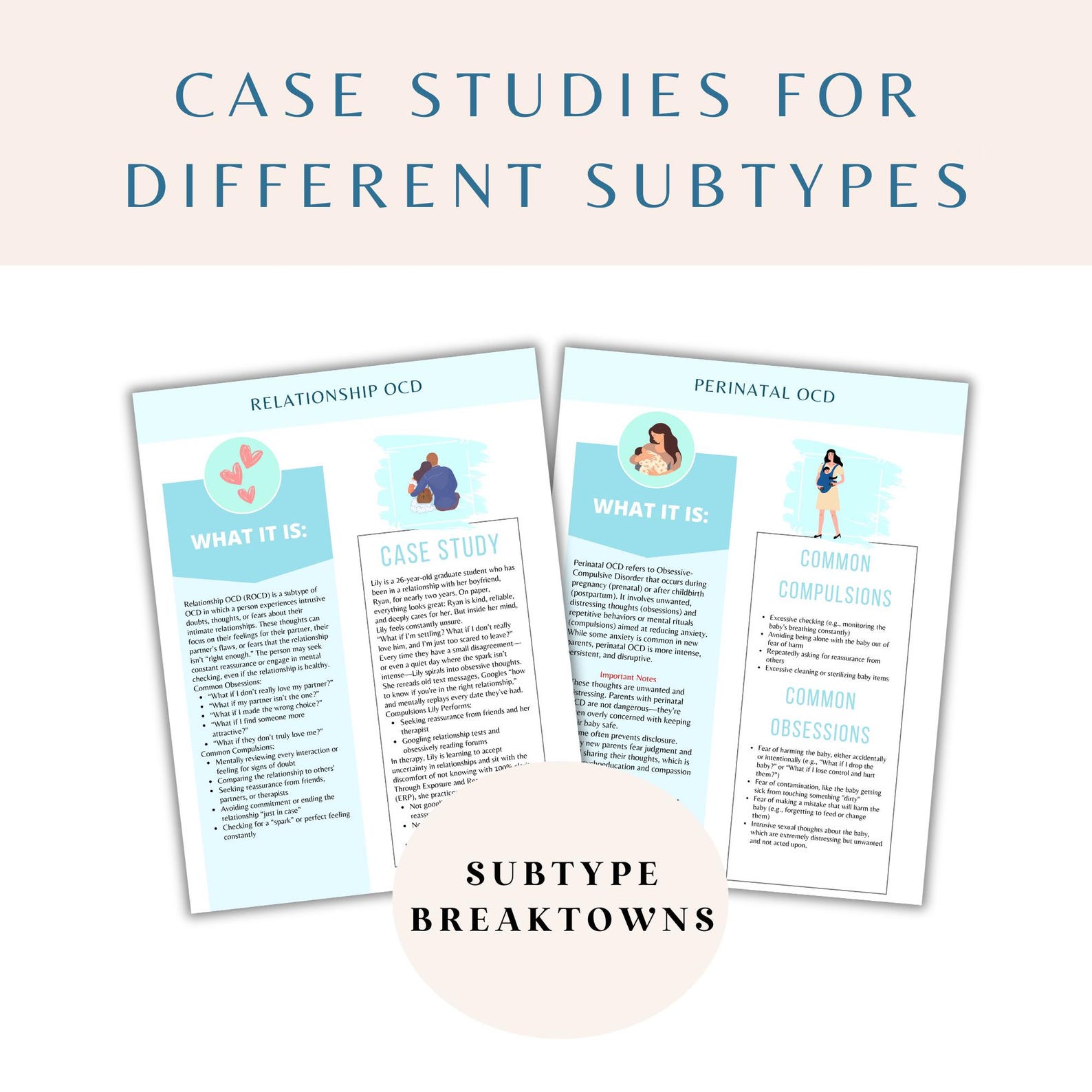 OCD ERP Workbook, Exposure Response Prevention, OCD Worksheets ...