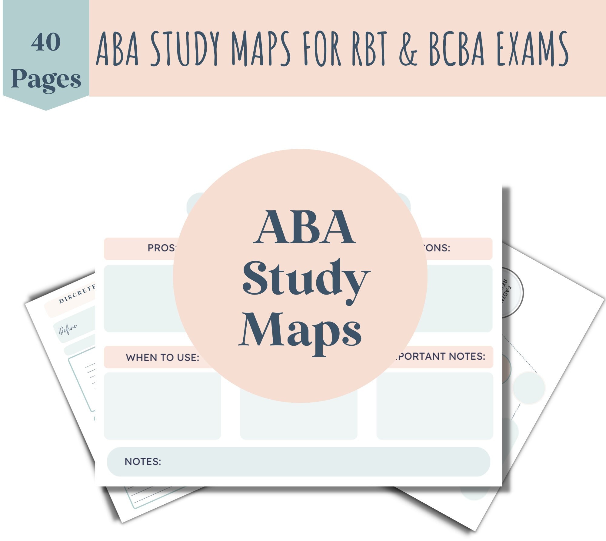 ABA Study Maps for BCBA and RBT Exam, Study Prep, Study Materials ...