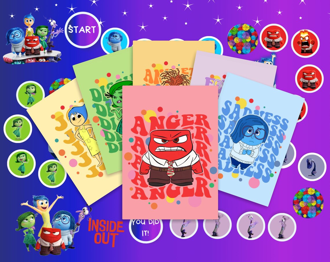Inside Out Game, Inside Out Emotions Game, Kids Mental Health Game ...