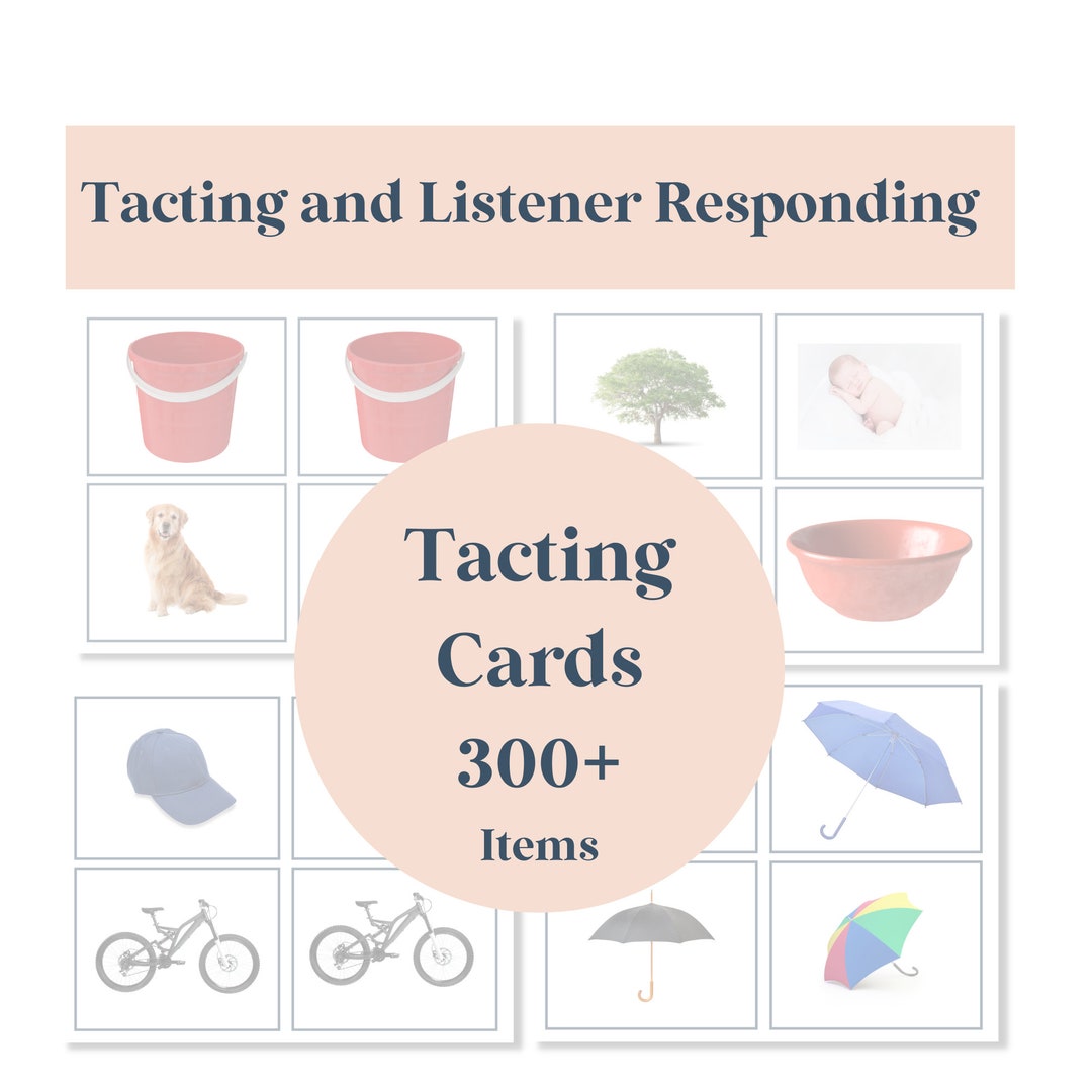 Vb-mapp Tacting Cards Bundle ABA Therapy Materials Vb-mapp - Etsy