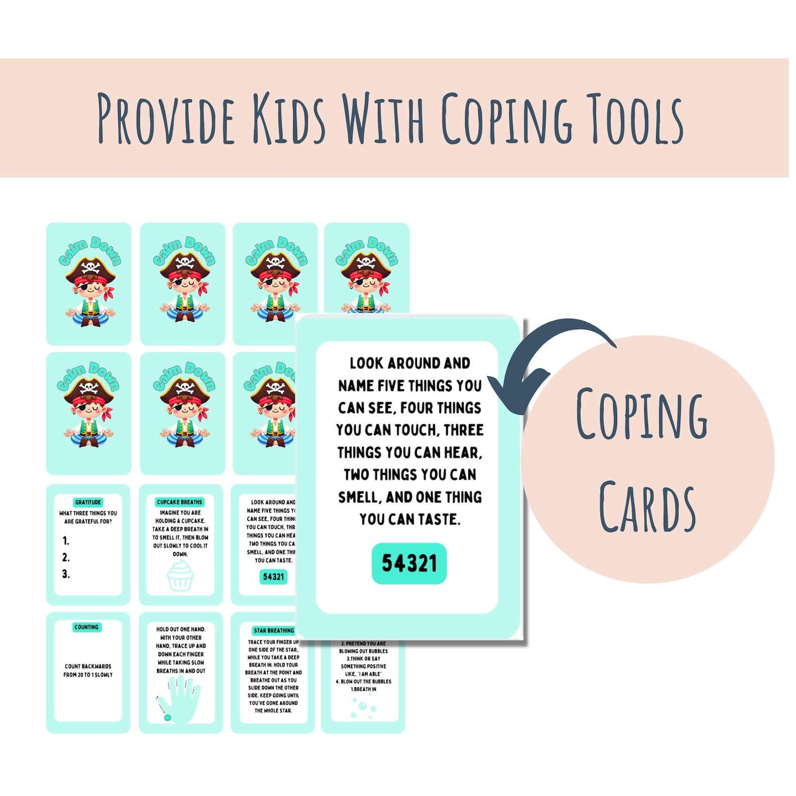 ZONES of Regulation Game, Emotion Island Kids Social Skills Game ...
