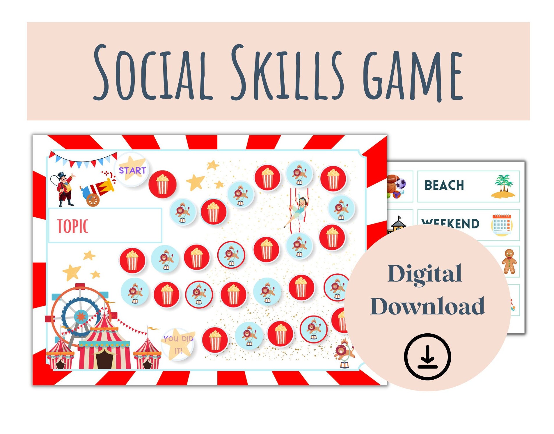 Social Skills Group Game Kids and Teens Social Skills - Etsy