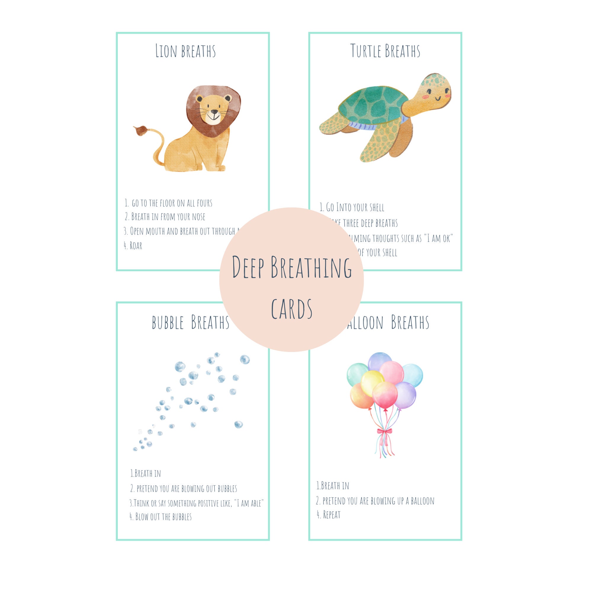 Kids Mindfulness Bundle, Calm Down Corner Materials, Mindfulness for ...