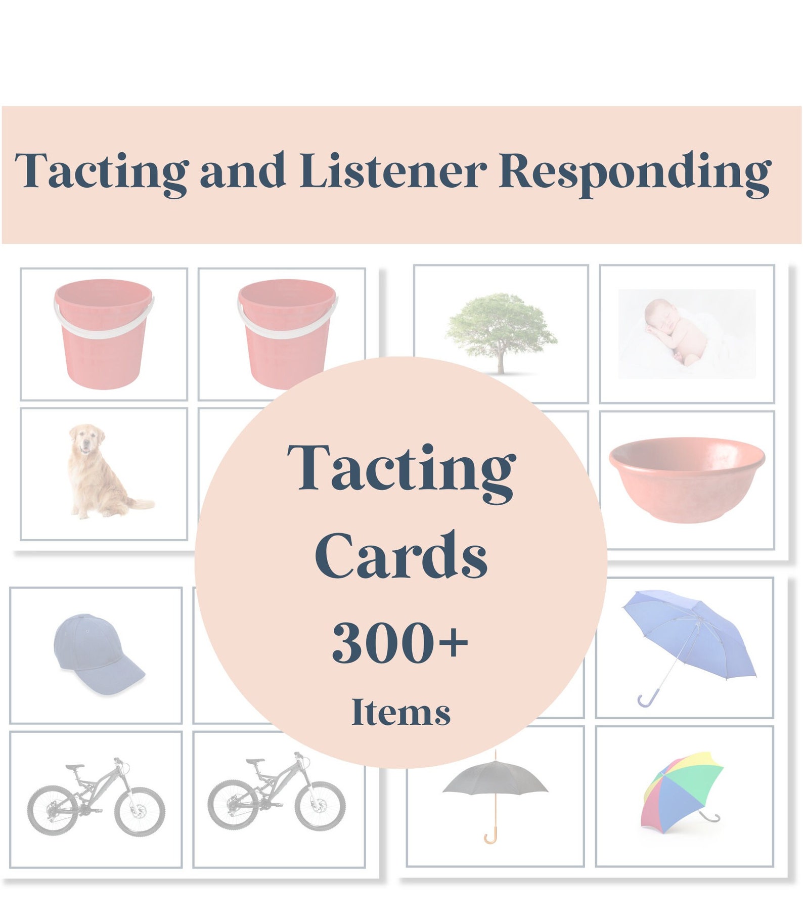 Vb-mapp Tacting Cards Bundle, ABA Therapy Materials, Vb-mapp Materials ...