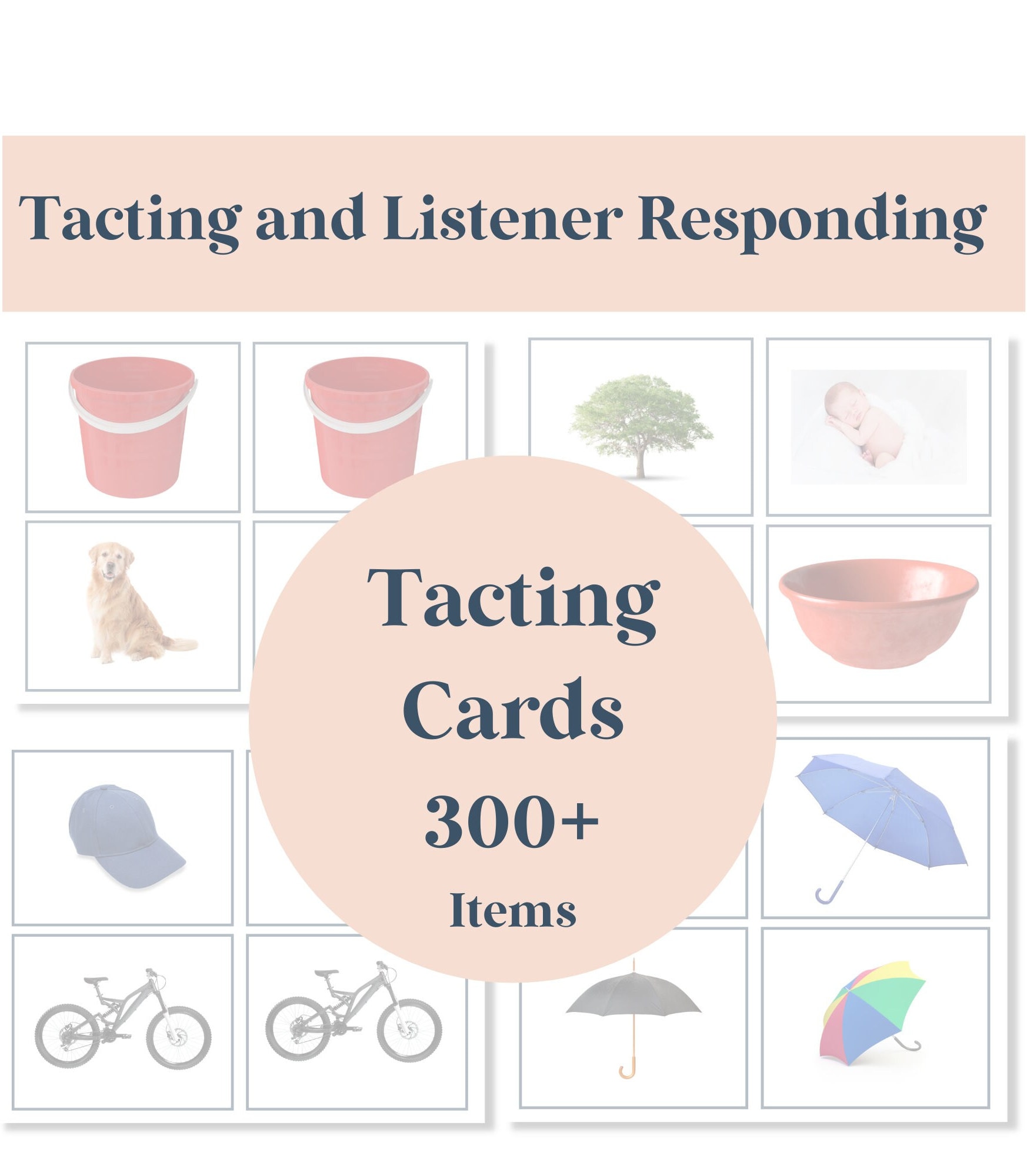 Vb-mapp Tacting Cards Bundle, ABA Therapy Materials, Vb-mapp Materials ...