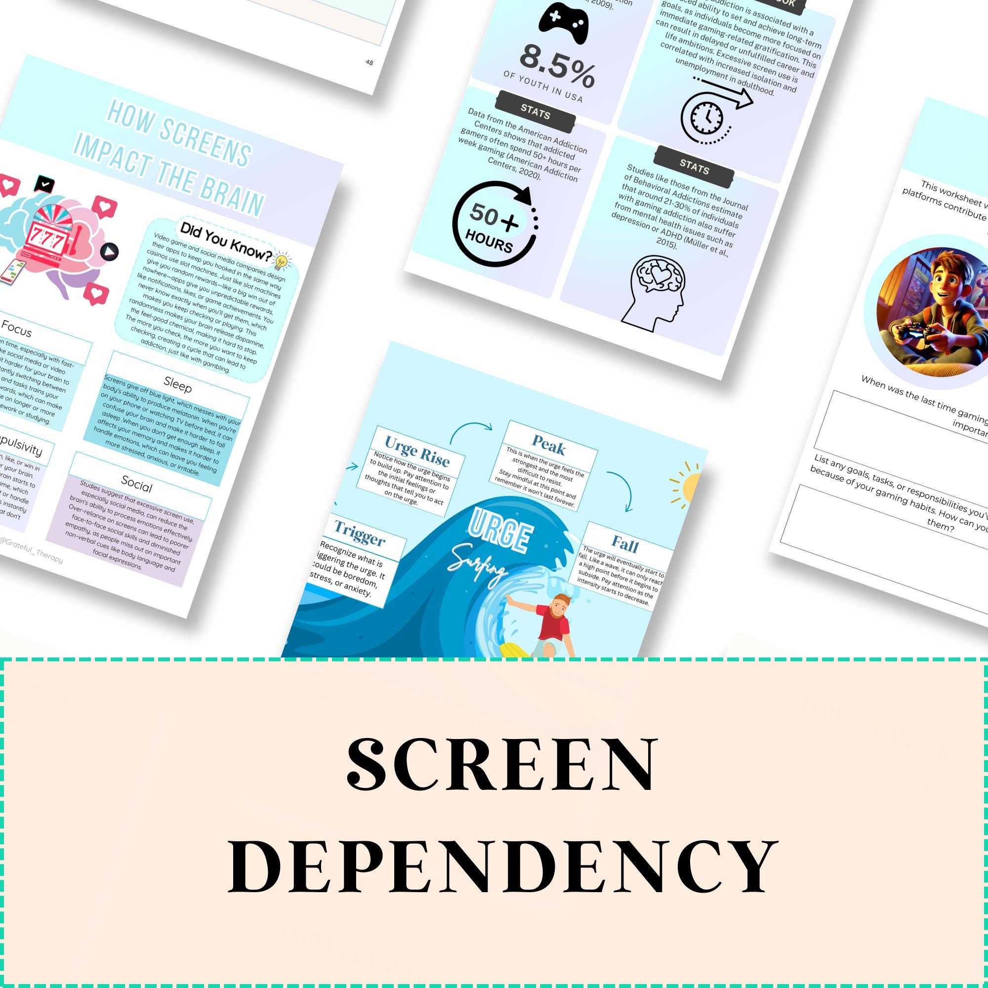 Screen Time Management and Addiction, Social Media Literacy, Screen ...