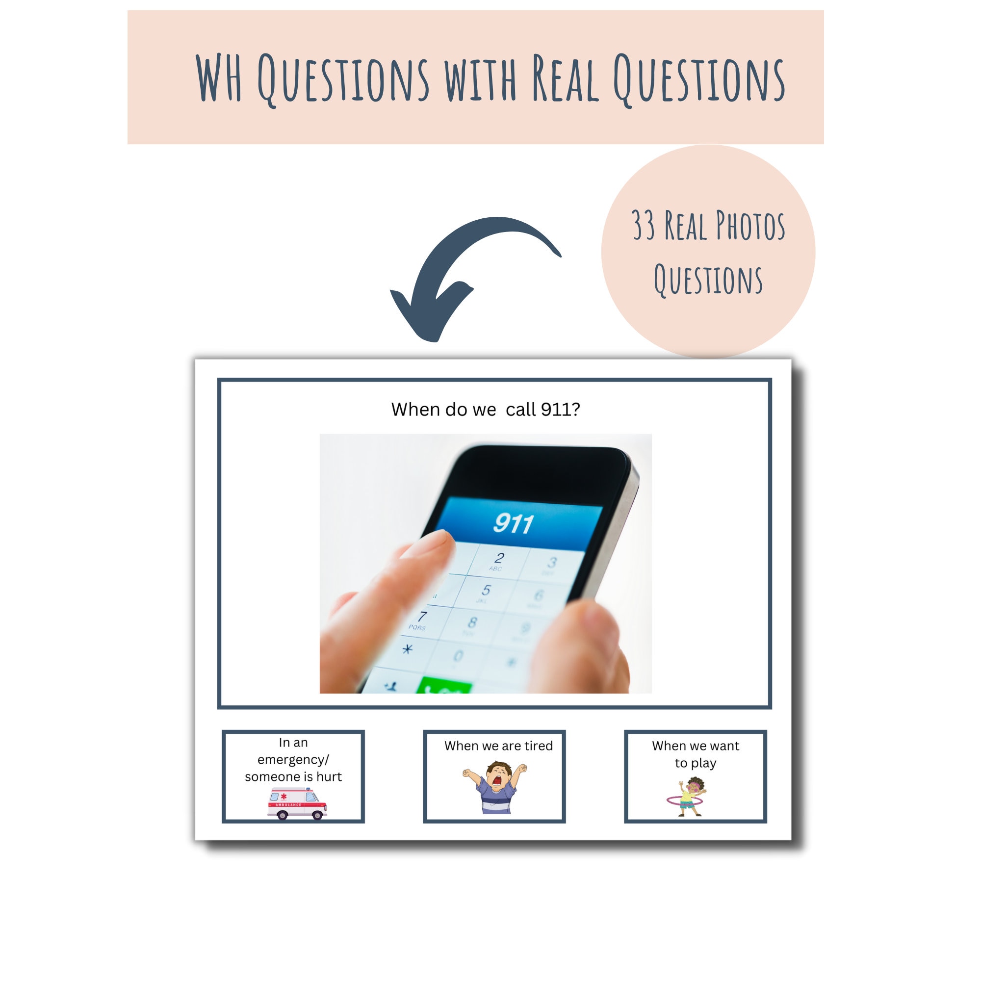 WH Questions Bundle for Kids, Wh Task Cards. WH Questions for ABA, Aba ...