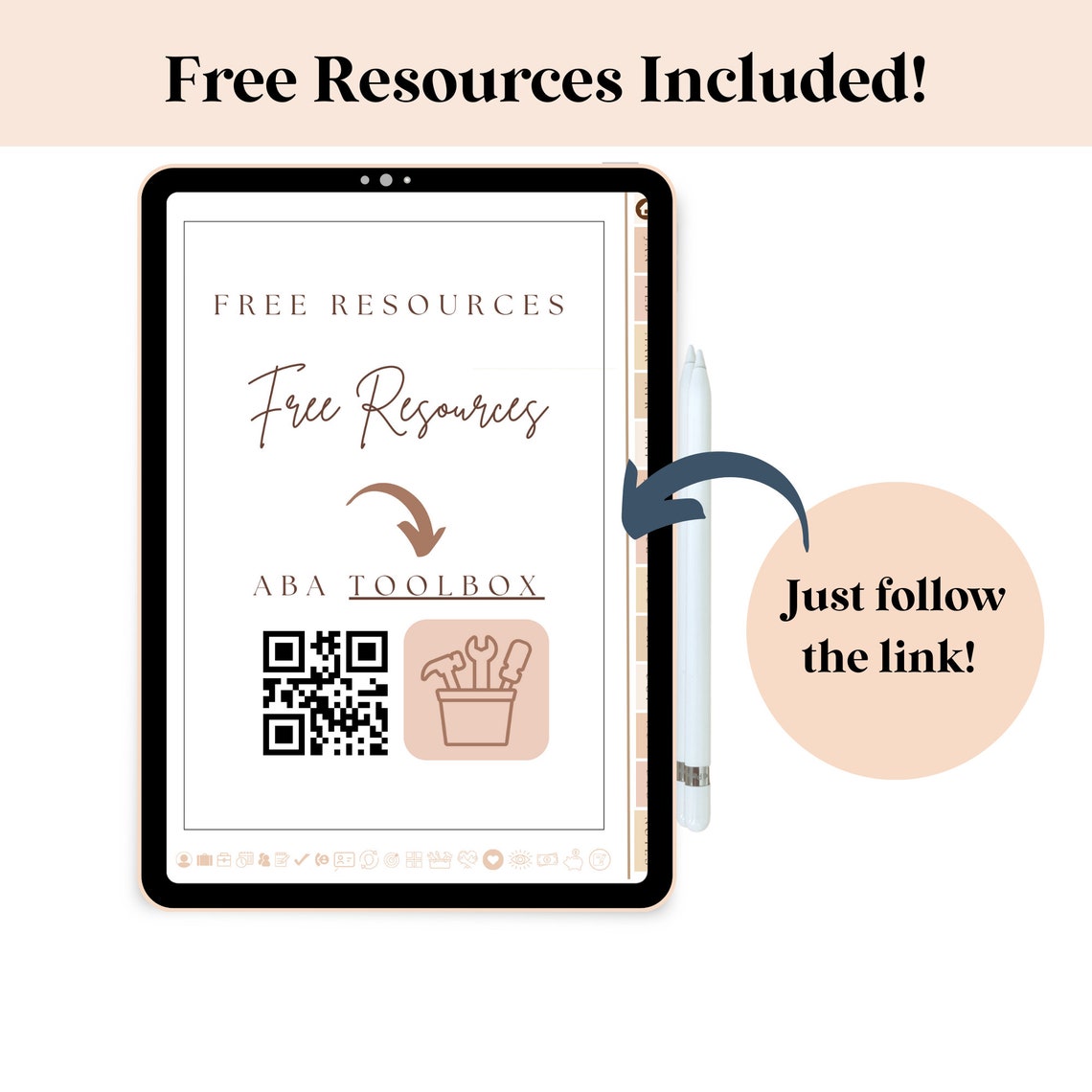 BCBA Digital Planner, BCBA Resources, ABA Therapy, Planner for ...