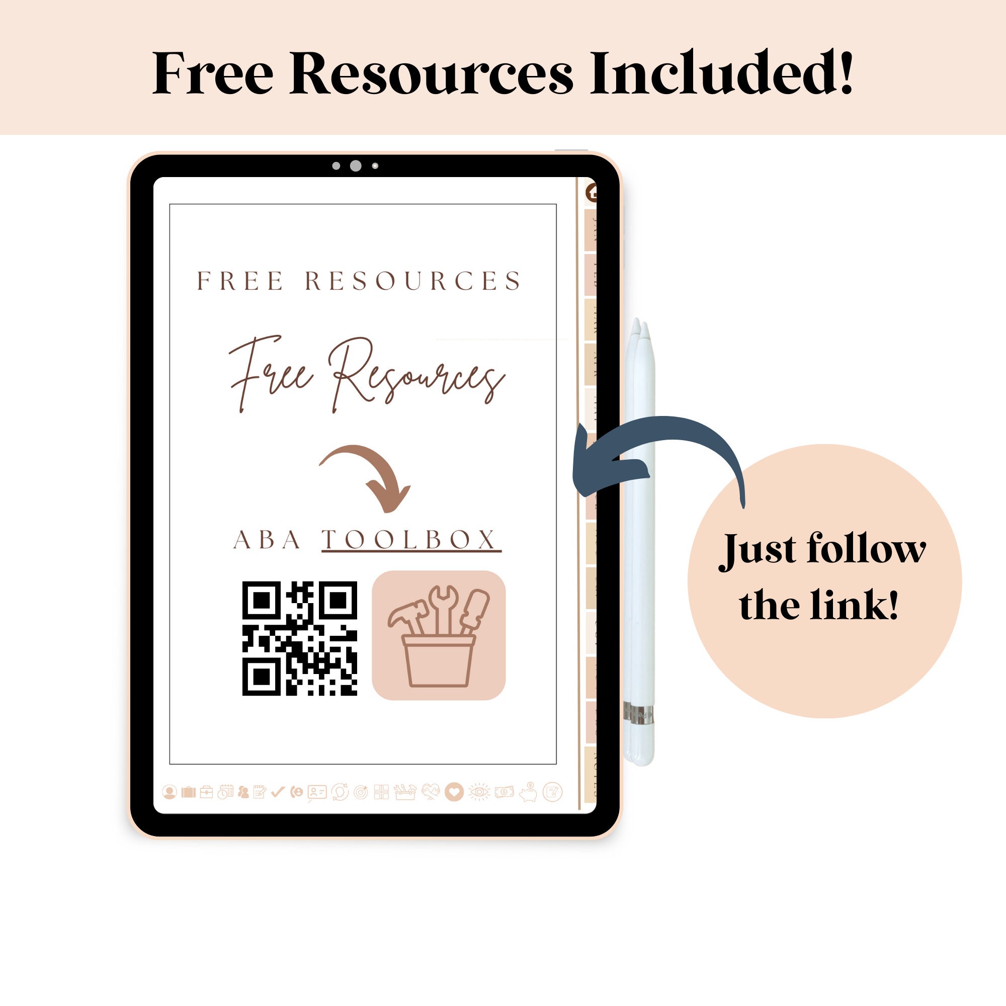 BCBA Digital Planner, BCBA Resources, ABA Therapy, Planner for ...