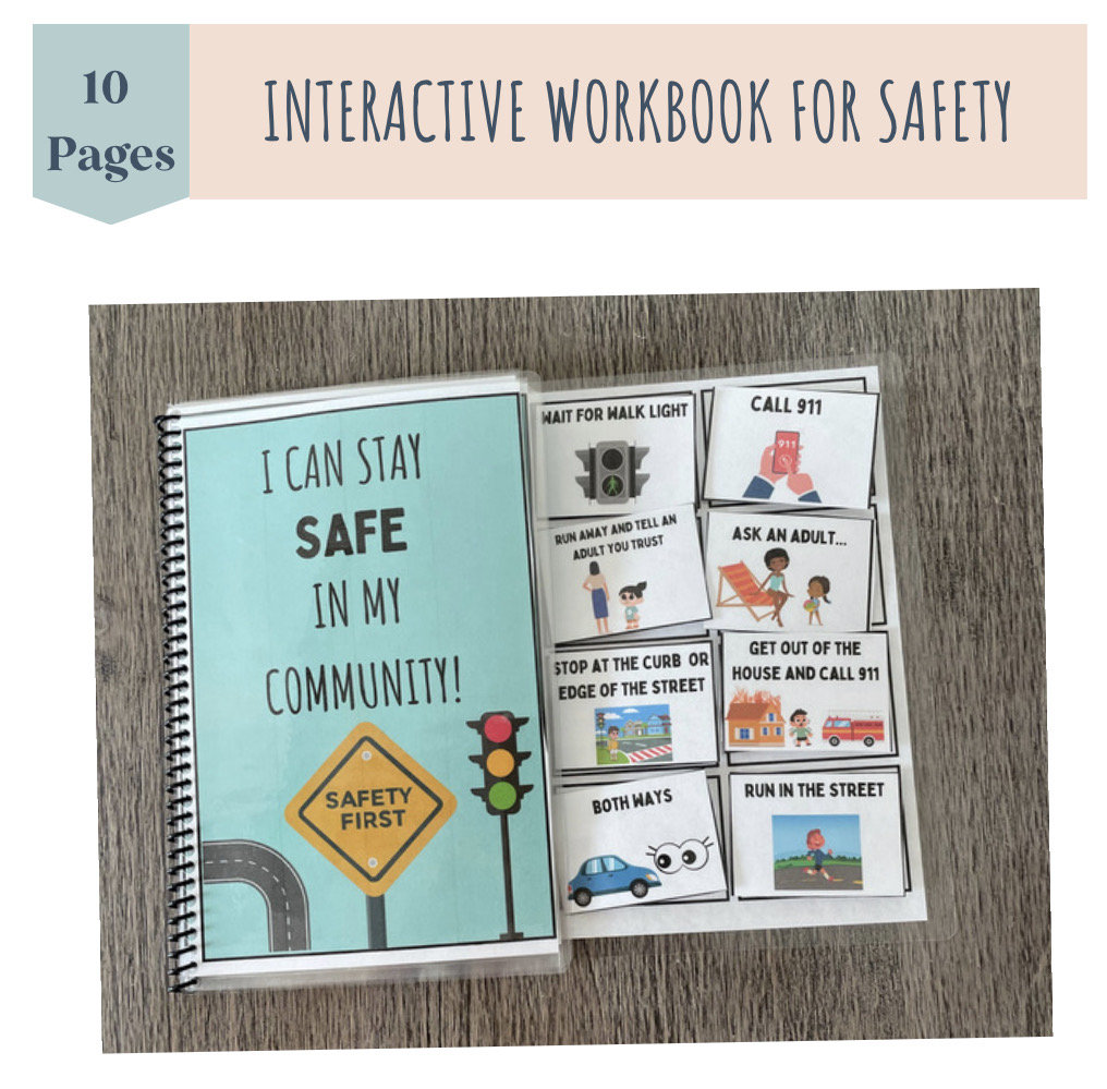 Community Safety Book, Activity Book for Children, Adaptive Book ...