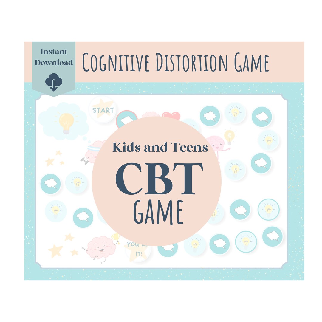CBT Activity for Kids and Teens CBT Game Cognitive - Etsy UK