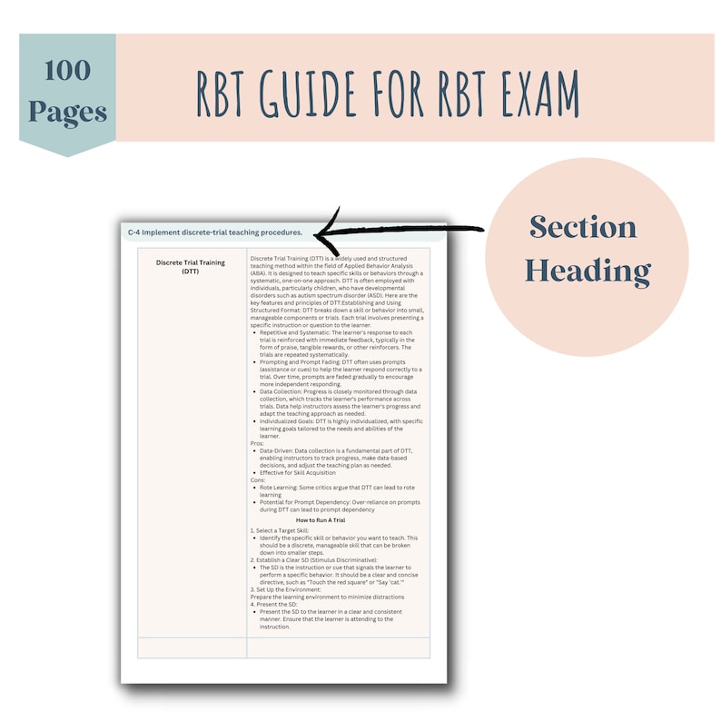 RBT Exam Study Guide Bundle, 2nd Edition RBT Exam, Study Prep Materials ...