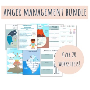 Anger Management Worksheets for Kids and Teens, Anger Worksheets ...