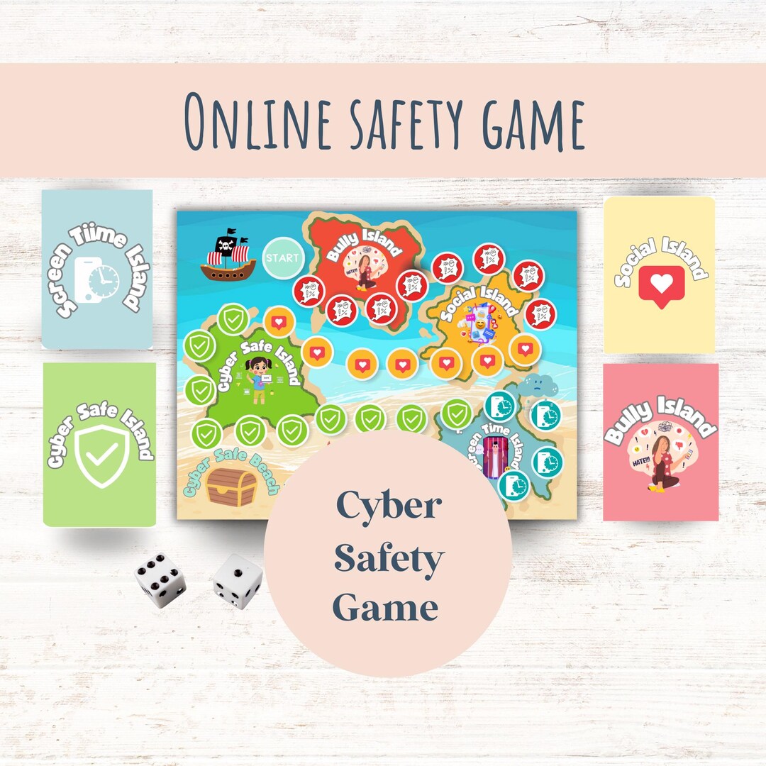 Cyber-safety Game, Internet Safety, Social Media Safety Activity ...