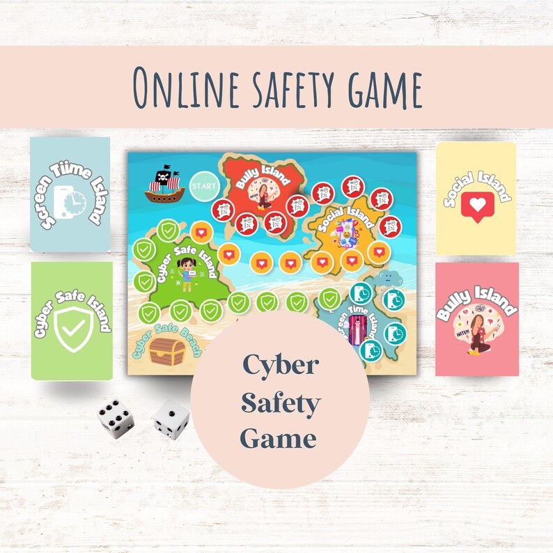 Cyber-safety Game, Internet Safety, Social Media Safety Activity ...