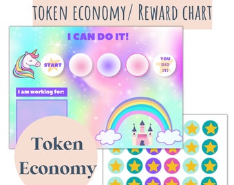 Space Token Board, Token Economy, Token Economy System, ABA Reward ...
