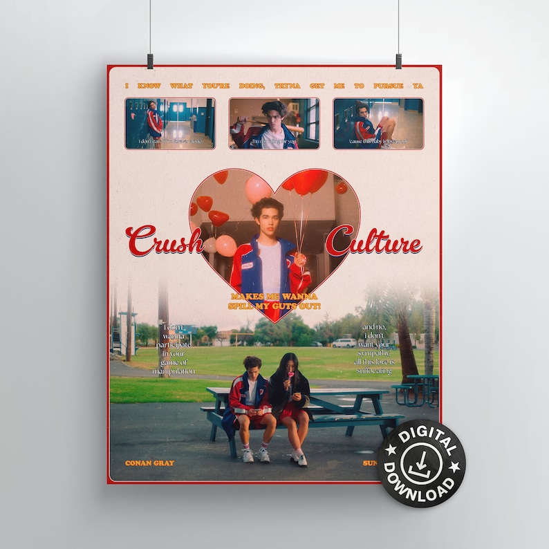 Crush Culture Conan Gray Poster - Etsy