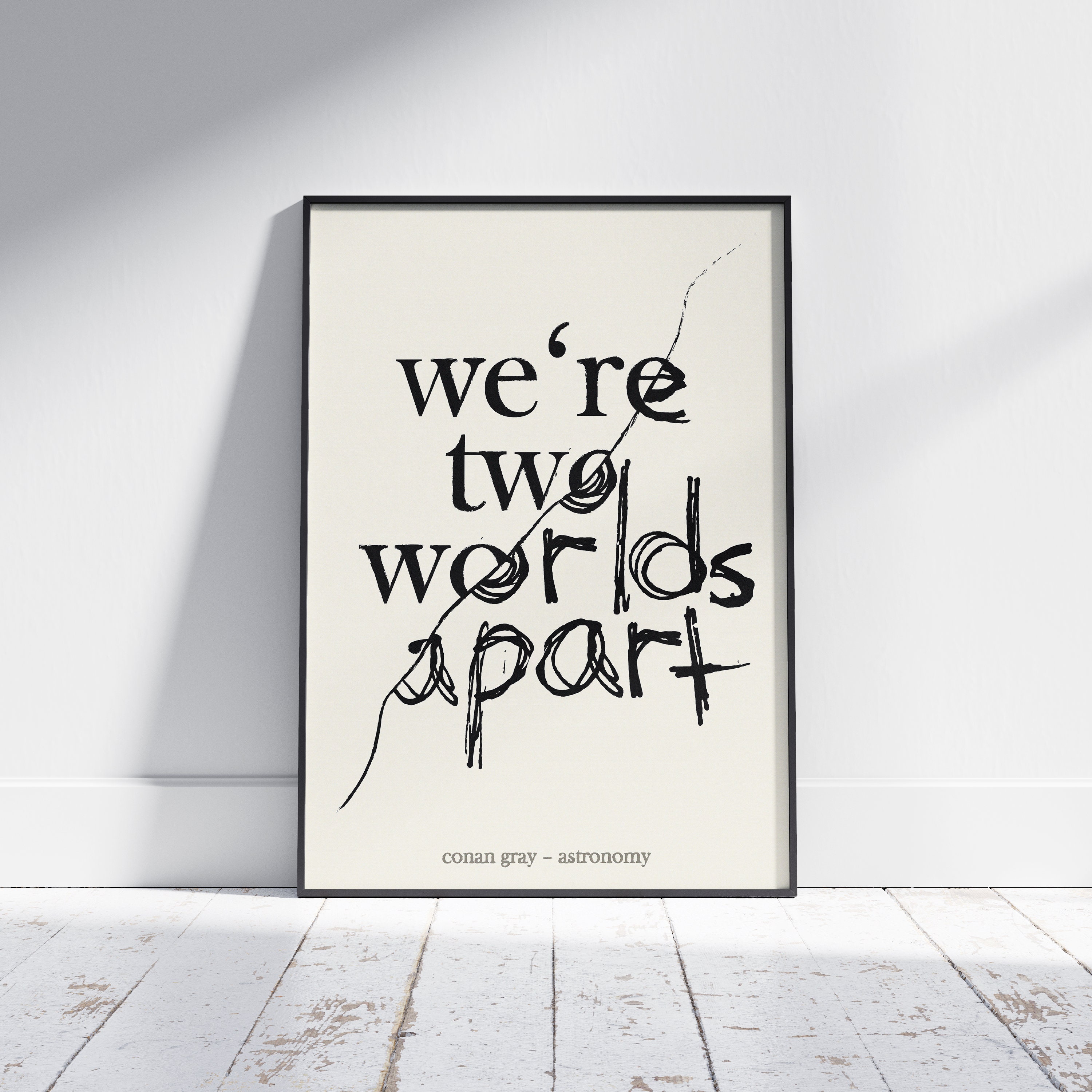 We're Two Worlds Apart – Conan Gray Poster - Etsy