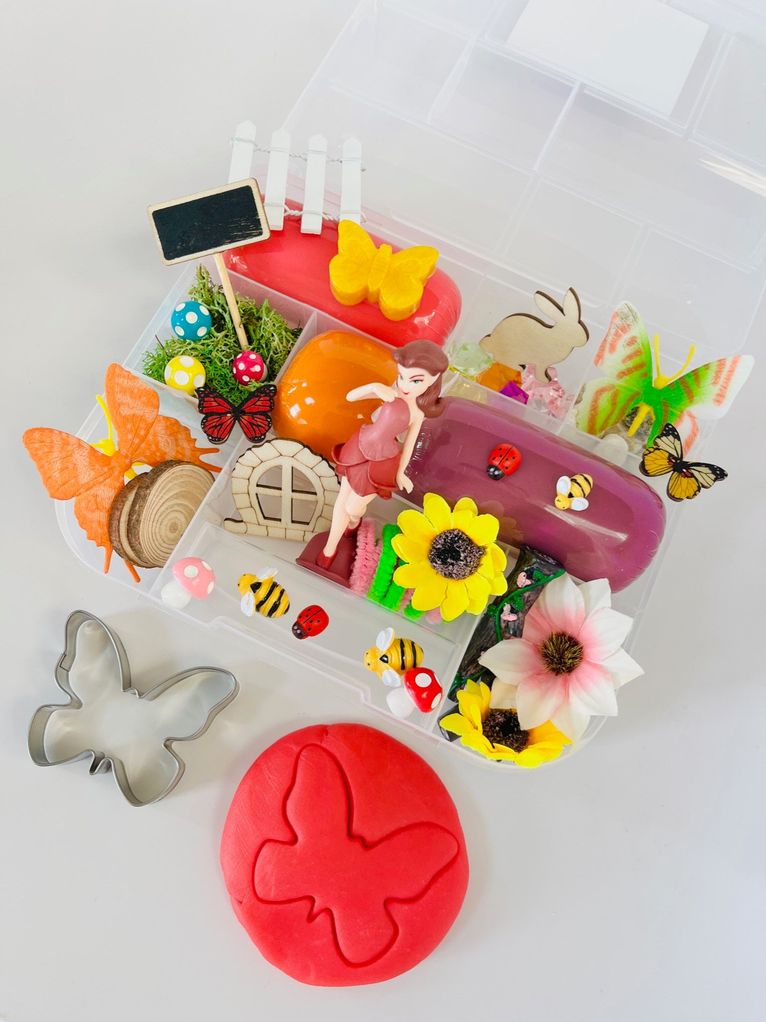 Butterfly Garden Playdough Kit, Sensory Kit, Butterfly Toy, Garden ...