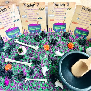 Witches Brew Sensory Rice, Halloween Rice Filler, Halloween Sensory ...