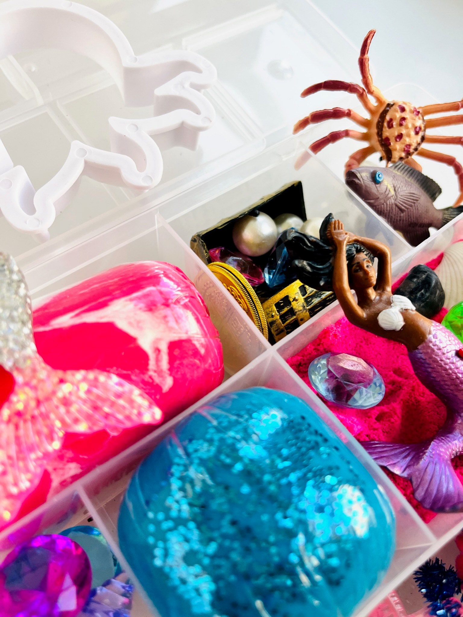 Mermaid Sensory Playdough Kit, Educational Companion - Etsy