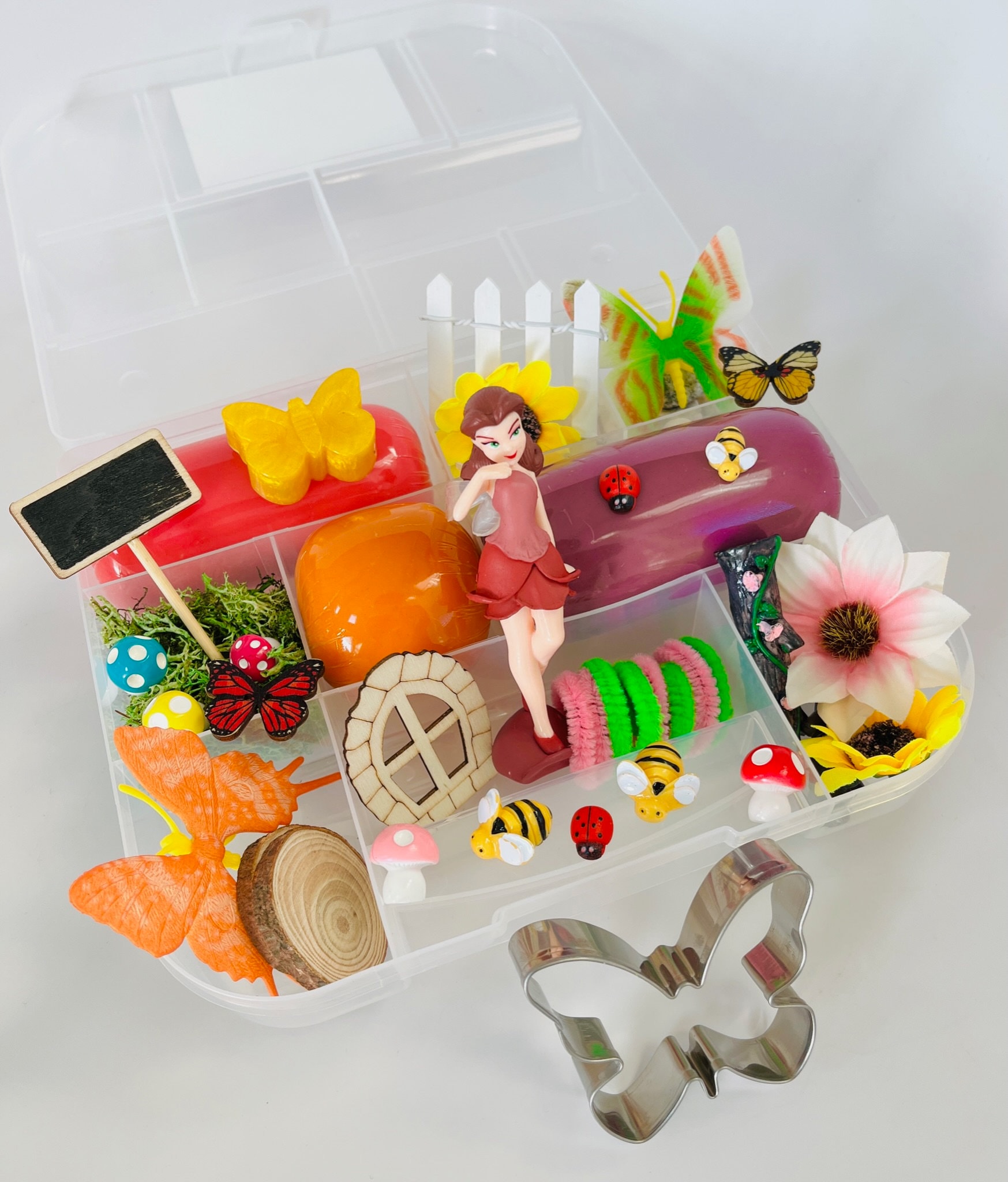 Butterfly Garden Playdough Kit, Sensory Kit, Butterfly Toy, Garden ...