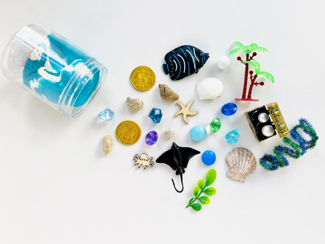 Ocean Playdough Jar, Ocean Toy, Ocean Activities, on the Go Fun ...