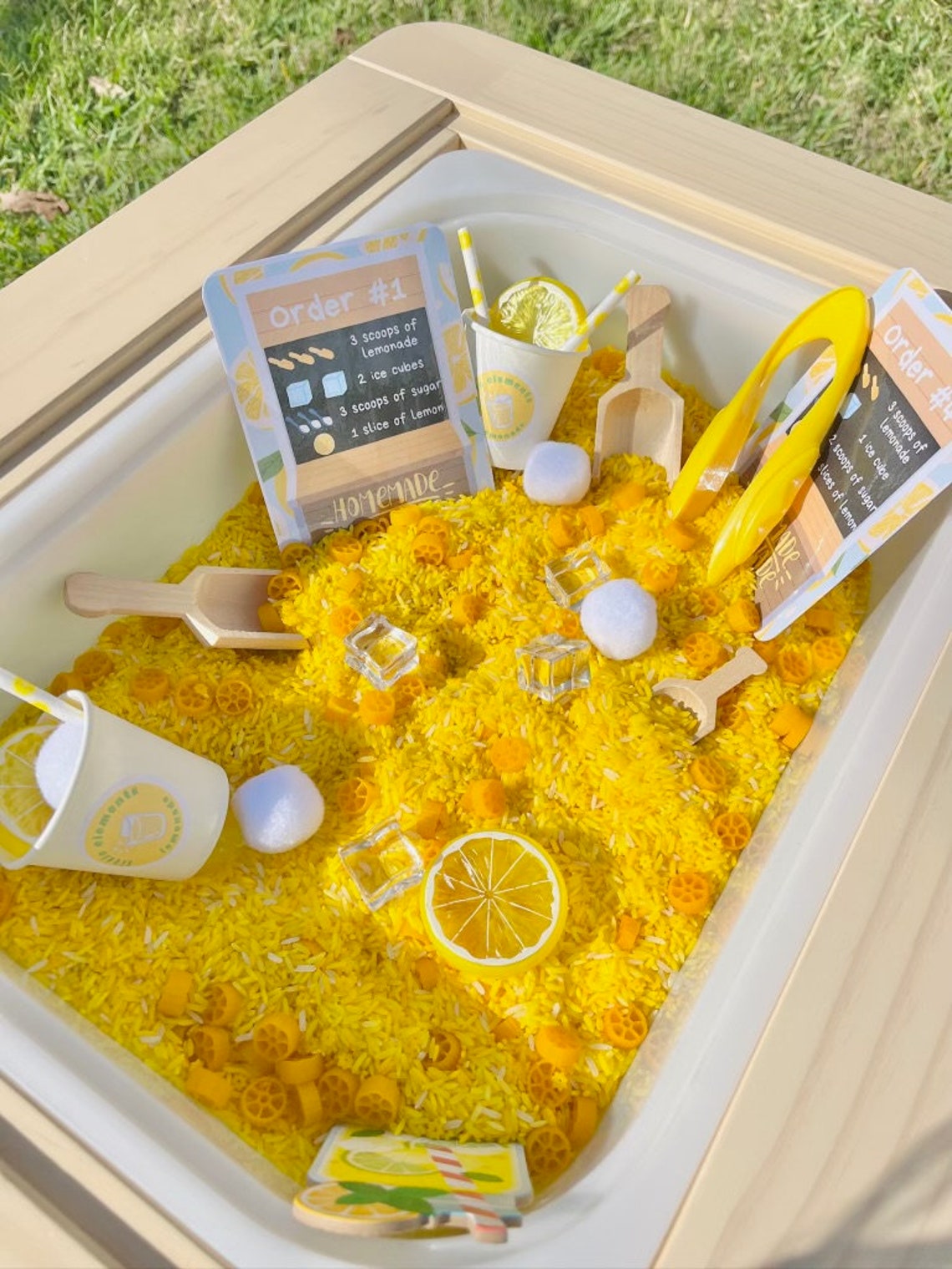 Lemonade Stand Recipe Cards, Activity Cards, Lemonade Sensory Play - Etsy