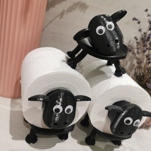 3D Printed Sheep Toilet Paper Roll Holder: Bathroom Organizer - Set of ...