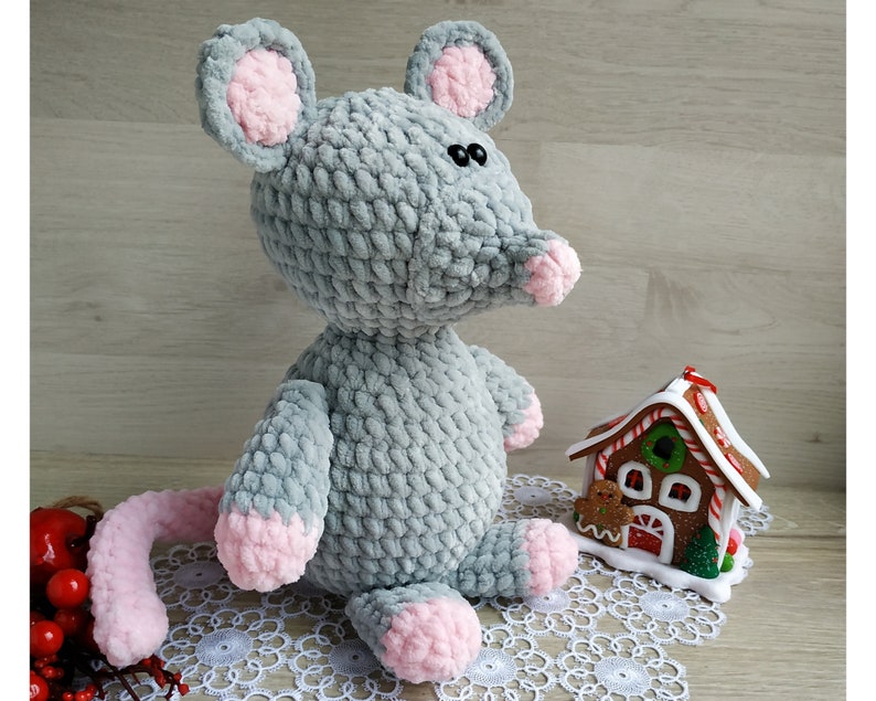 Rat Plush Amigurumi Crochet Pattern Plushie Toy Do It Yourself ...